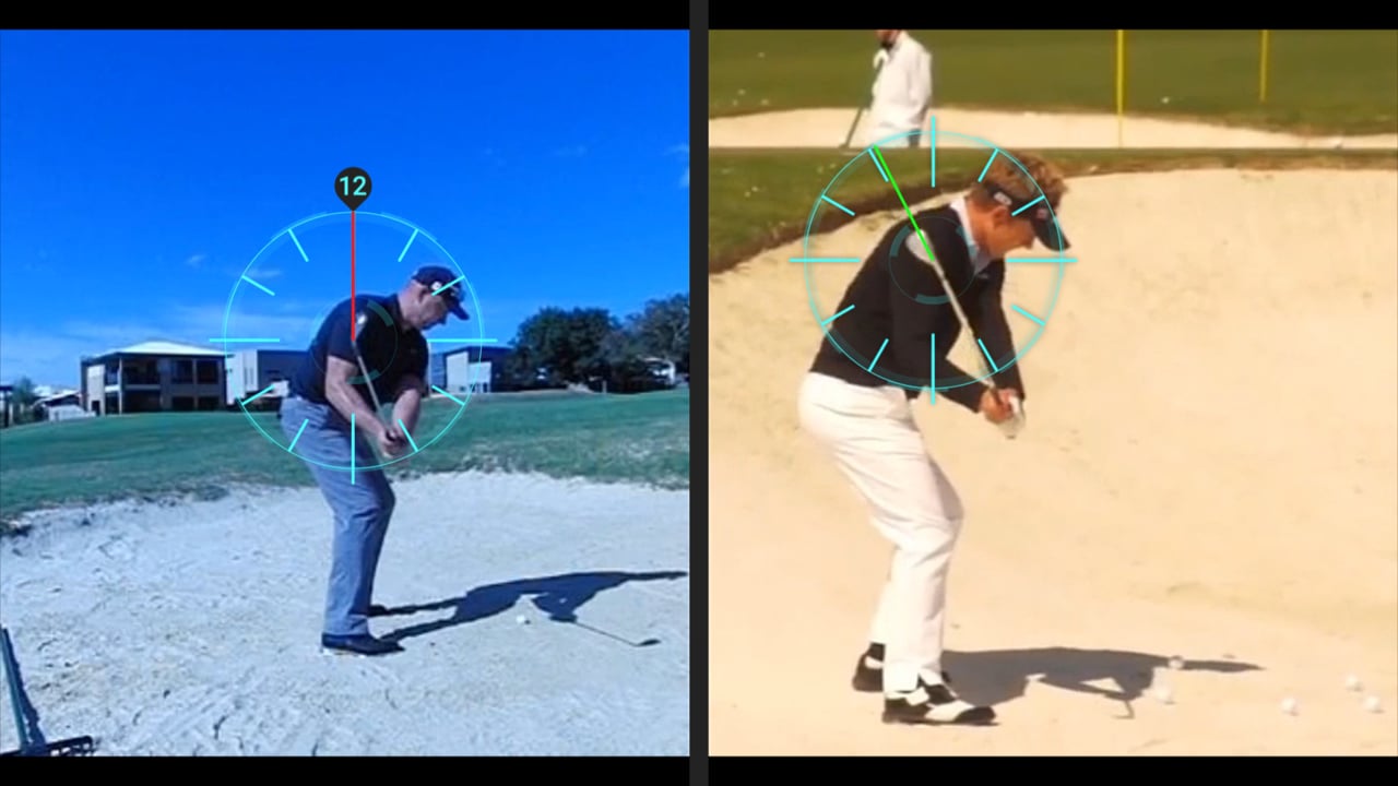 Bunker Back View Correct Club Face | World Class Golf Instruction