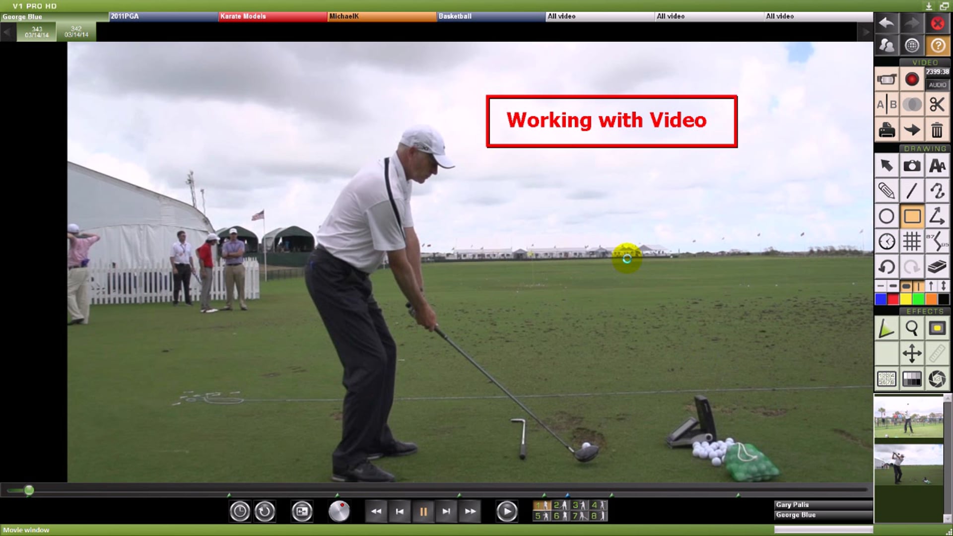 Working with V1 Home Studio - World Class Golf Instruction